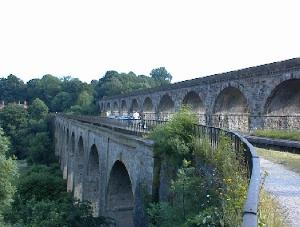 Atop the Aqueduct in Chirk in North Wales